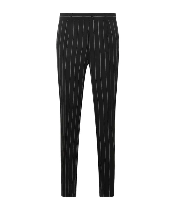 Dolce & Gabbana Dolce Gabbana Pinstriped Pants - Black