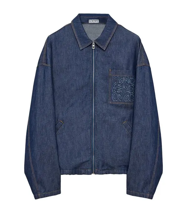 Loewe Anagram Denim Jacket - Blue