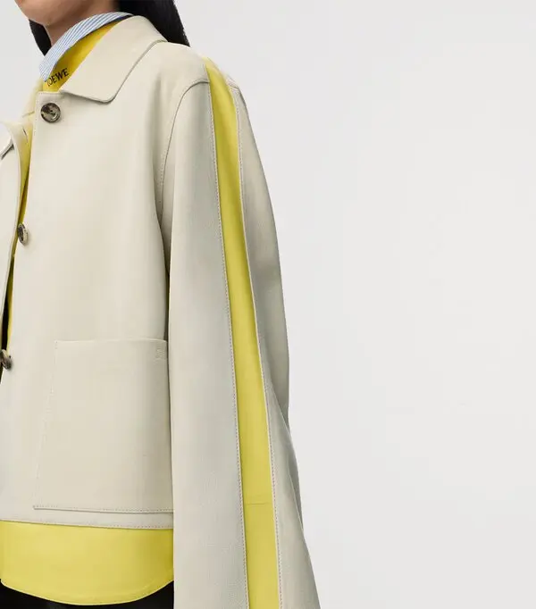Loewe Suede And Leather Panelled Jacket
