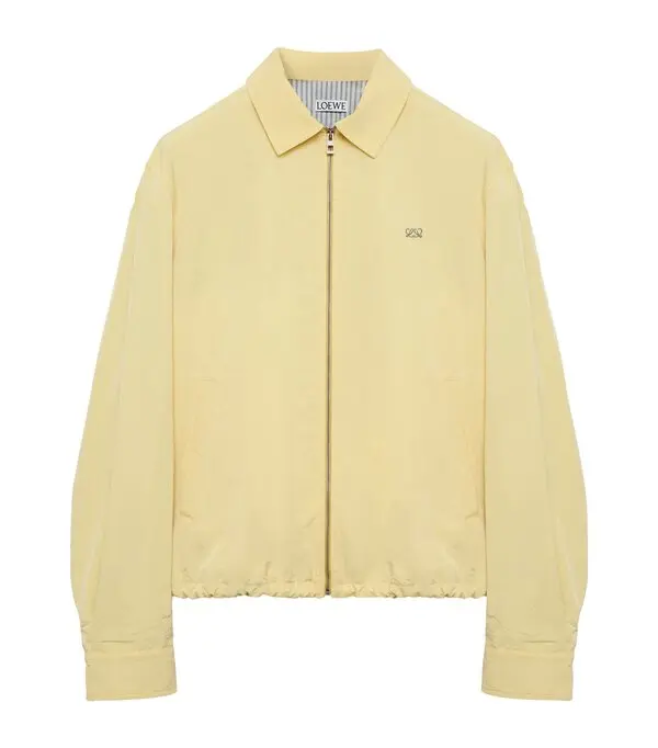Loewe Canvas Zip-up Jacket - Yellow