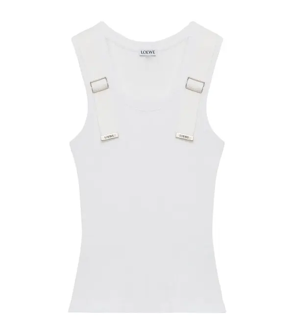 Loewe Embellished Tank Top - White