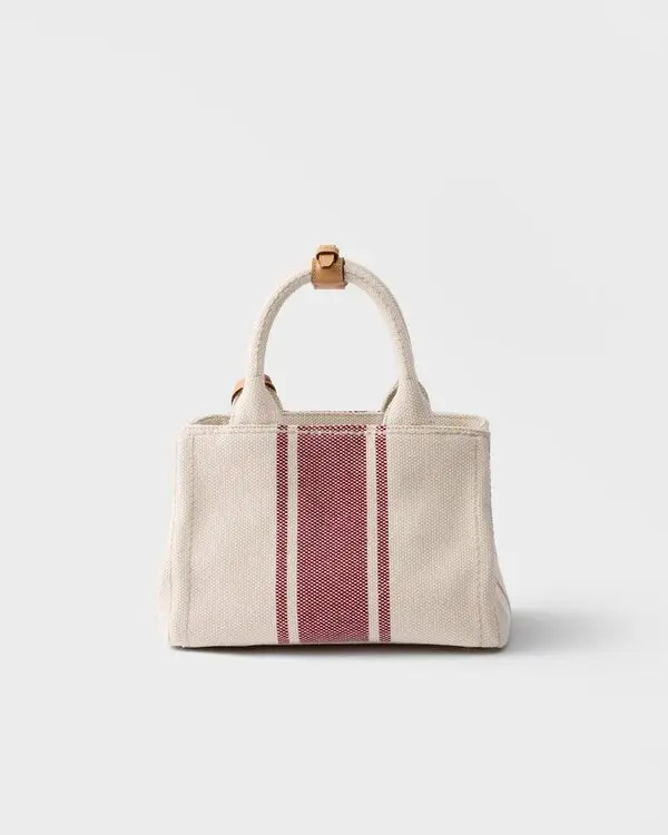 Prada Jardinière Small Cotton Canvas Bag