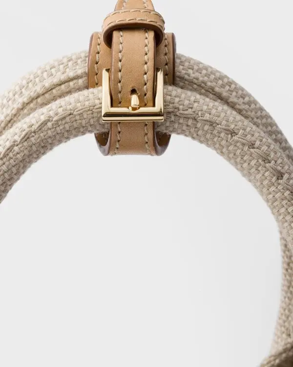 Prada Jardinière Small Cotton Canvas Bag