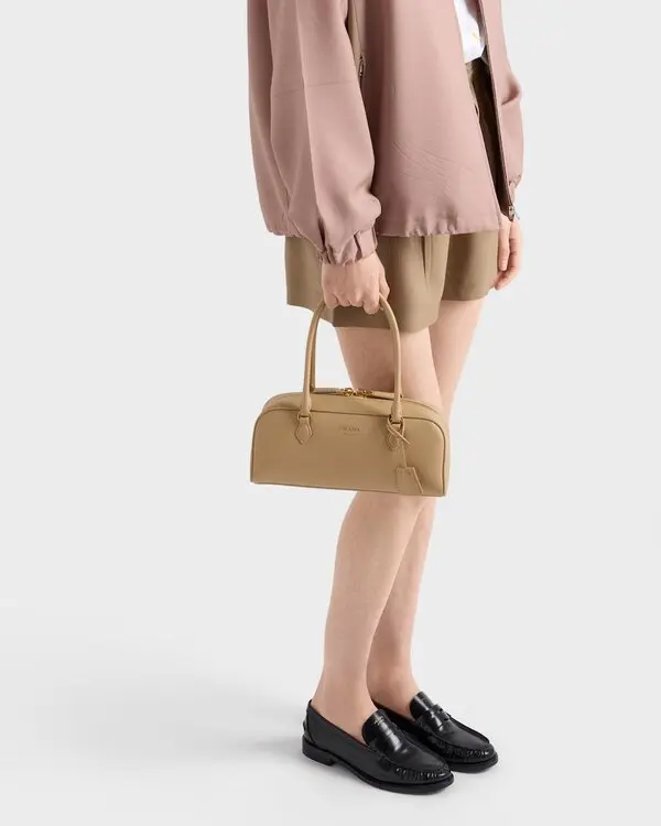 Prada Medium Leather Top-handle Bag