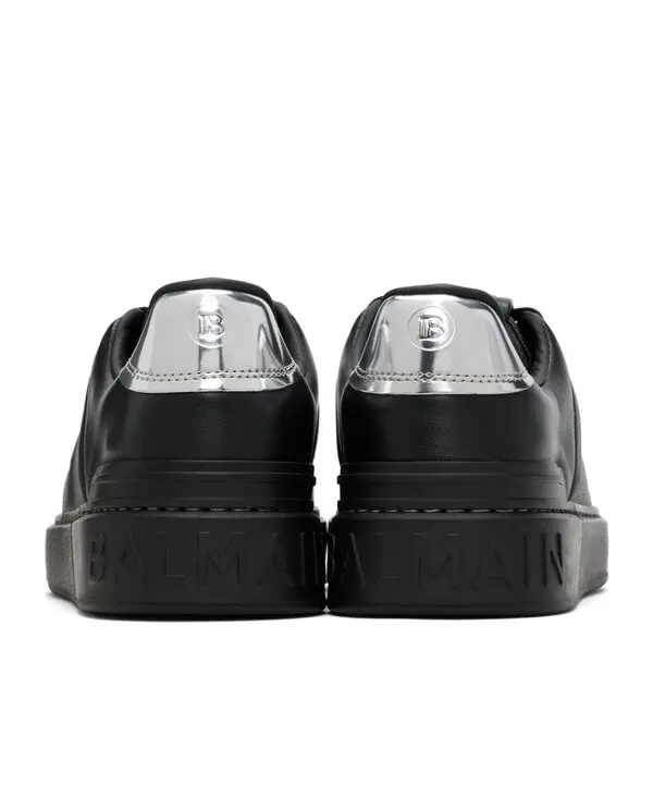Balmain B-court Low-top Lace-up Sneakers - Black