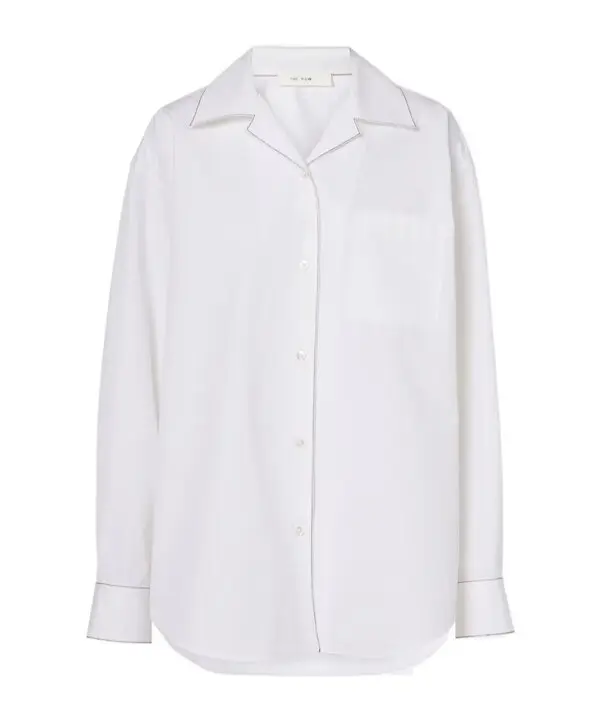 THE ROW Lapel Long-sleeved Shirt - White