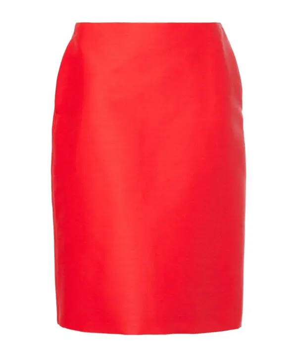 THE ROW Corinna Pencil Skirt - Red