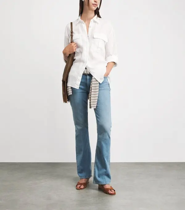 7 For All Mankind Linen Patch Pocket Shirt