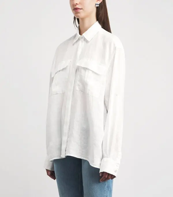 7 For All Mankind Linen Patch Pocket Shirt