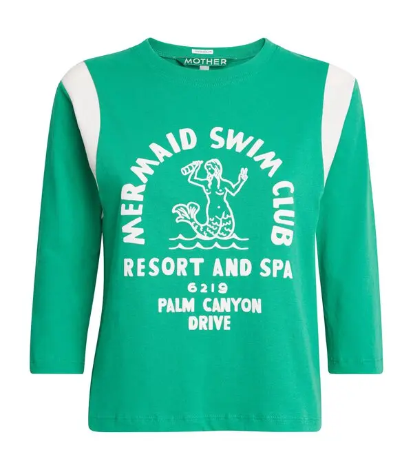 MOTHER The Better Half Insert' Graphic T-shirt - Green