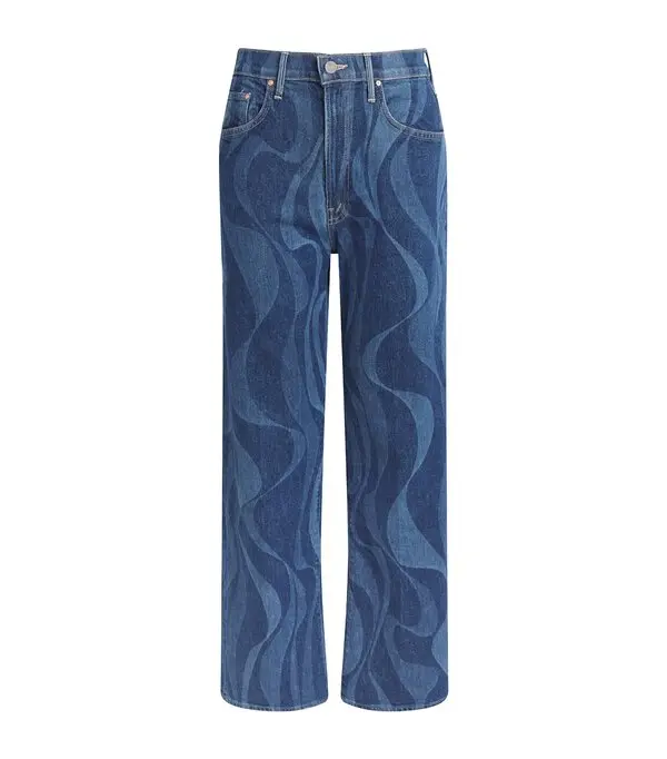 MOTHER The Lasso Sneak Barrel-leg Jeans - Blue