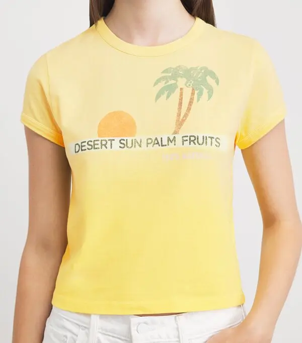 MOTHER Itty Bitty Ringer T-shirt - Yellow