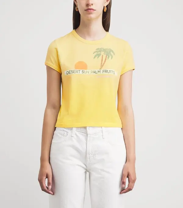 MOTHER Itty Bitty Ringer T-shirt - Yellow