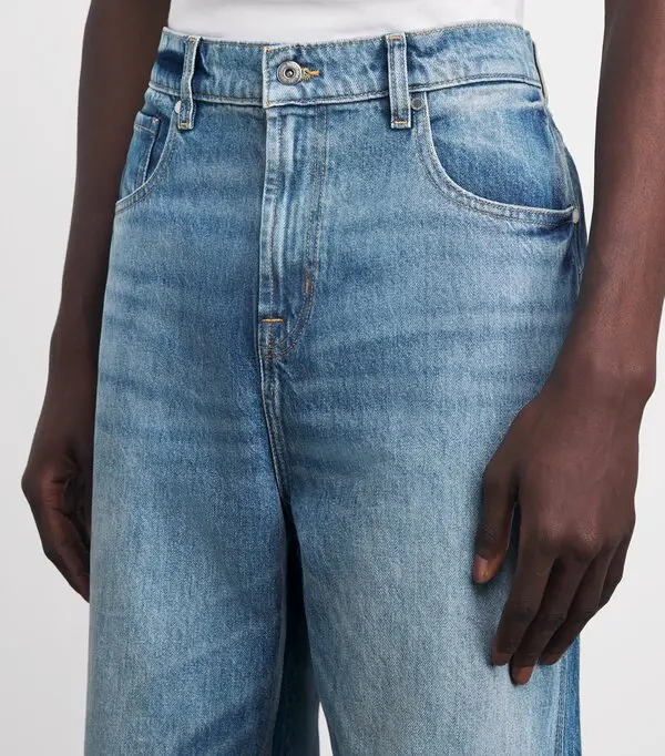 7 For All Mankind Wide Leg Jeans - Blue