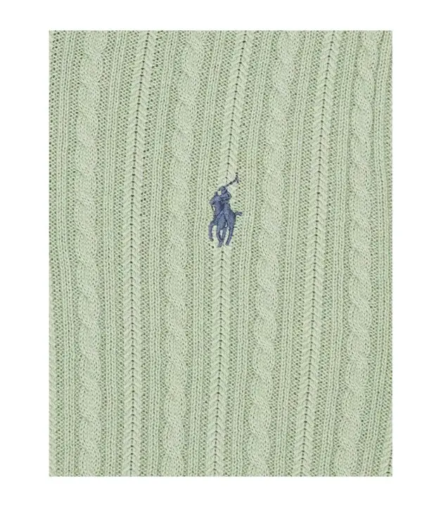 Polo Ralph Lauren Cable-knit Embroidered Polo Sweater
