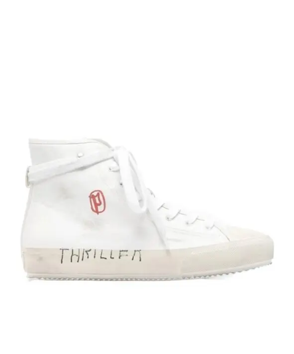 PALY HOLLYWOOD Lace-up High-top Casual Sneakers - White