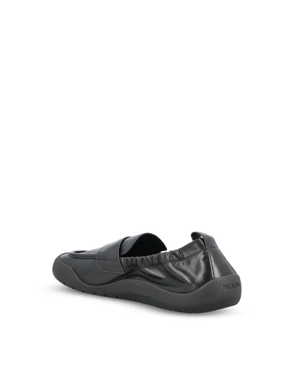 Prada Round Toe Slip-on Casual Shoes