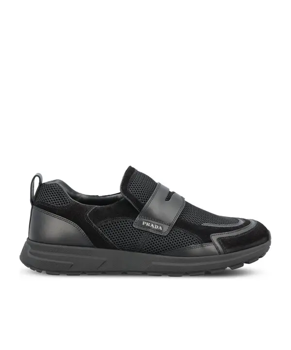 Prada Round Toe Slip-on Sneakers