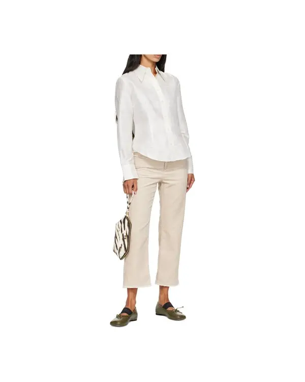 GANNI Zebra Print Pouch - Egret