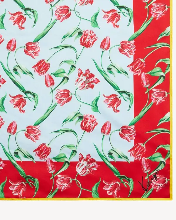 Kenzo Tulip' Square In Silk