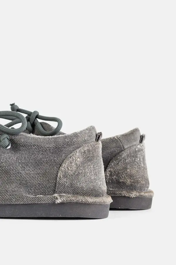 Marsèll Lace-up Casual Denim Flat Shoes