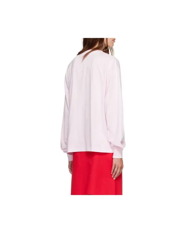 GANNI Graphic Print Sweatshirt - Pink