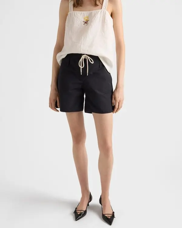 Prada Re-nylon Drawstring Shorts
