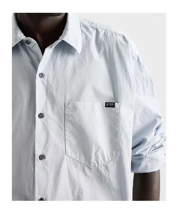 Prada Logo-patch Pocket Shirt