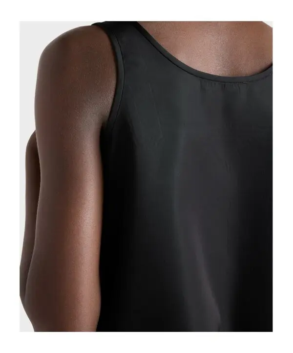 Prada Re-nylon Sleeveless Mini Dress With Logo Detail