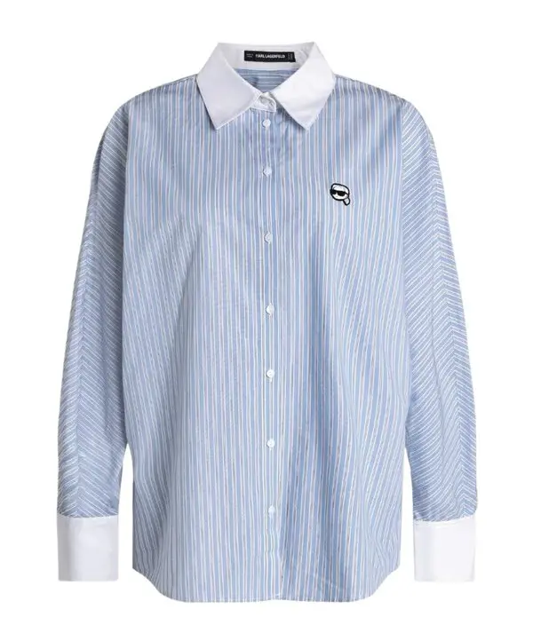 Karl Lagerfeld Ikon Stripe Button-down Shirt - Blue