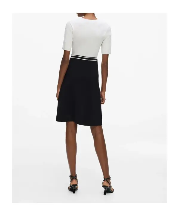 Karl Lagerfeld Ribbed Knit Mini Dress