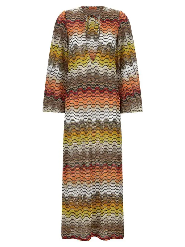 Missoni Greek Motif Cover-up Dress - Multicolor