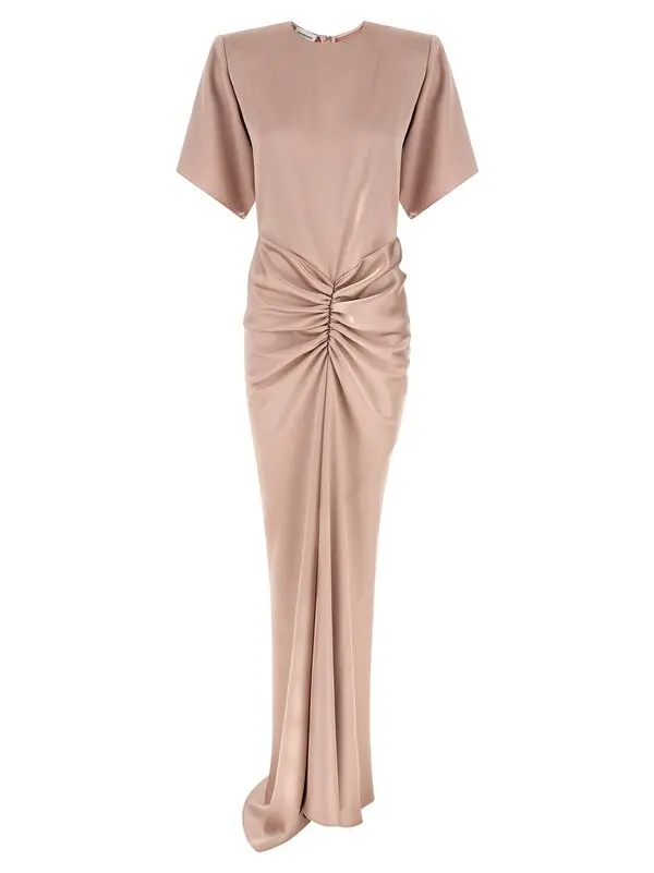 Andamane Iris Satin Maxi Dress - Pink