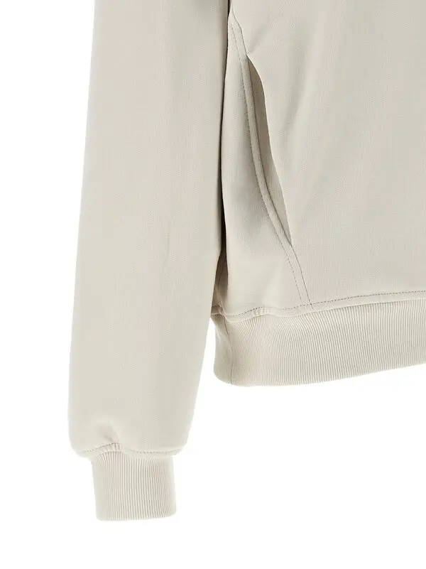 Brunello Cucinelli Fleece Zip-up Hoodie With Leather Puller