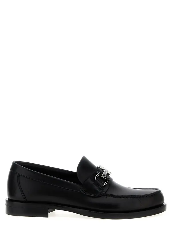 FERRAGAMO Gancini Leather Loafers