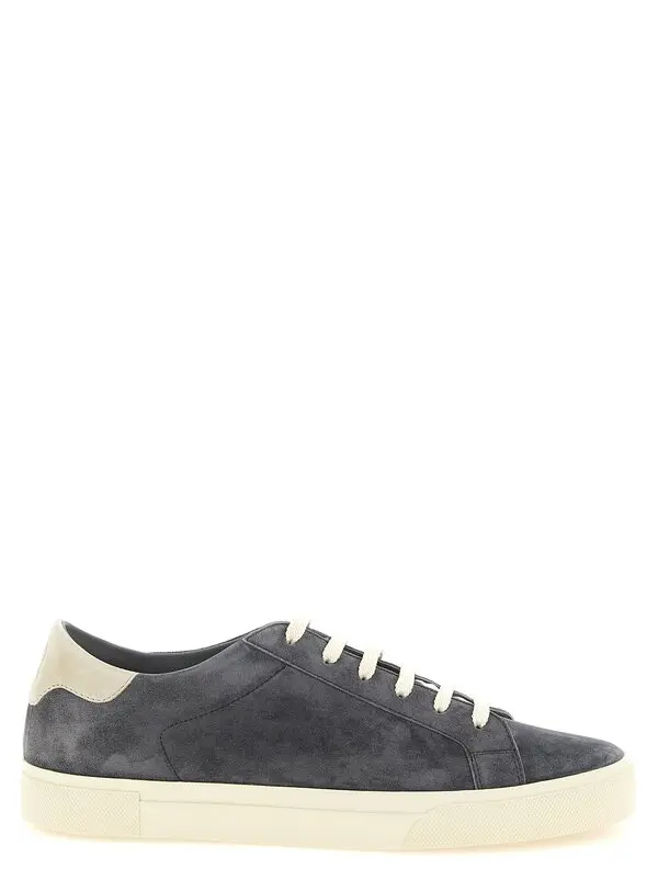 Brunello Cucinelli Suede Lace-up Sneakers - Gray