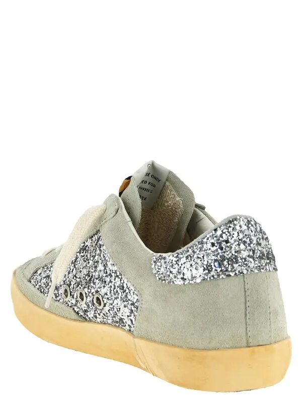 GOLDEN GOOSE Superstar Suede Glitter Sneakers