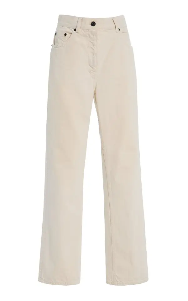 THE ROW Fargo Rigid High-rise Straight-leg Jeans - White