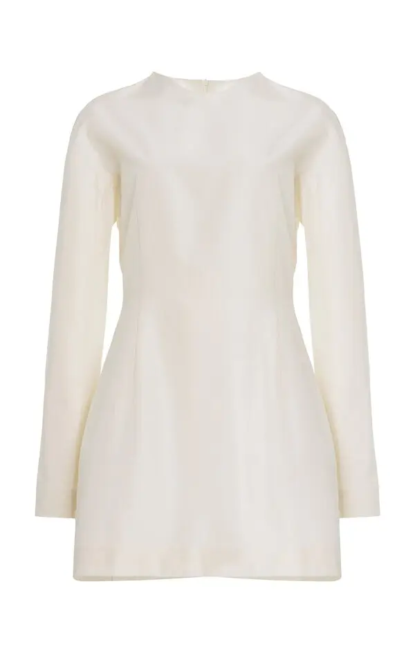 THE ROW Elione Cotton-silk Taffeta Top - White
