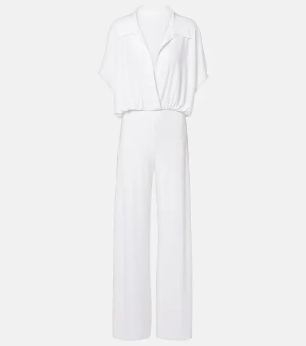Norma Kamali Jersey Jumpsuit - White