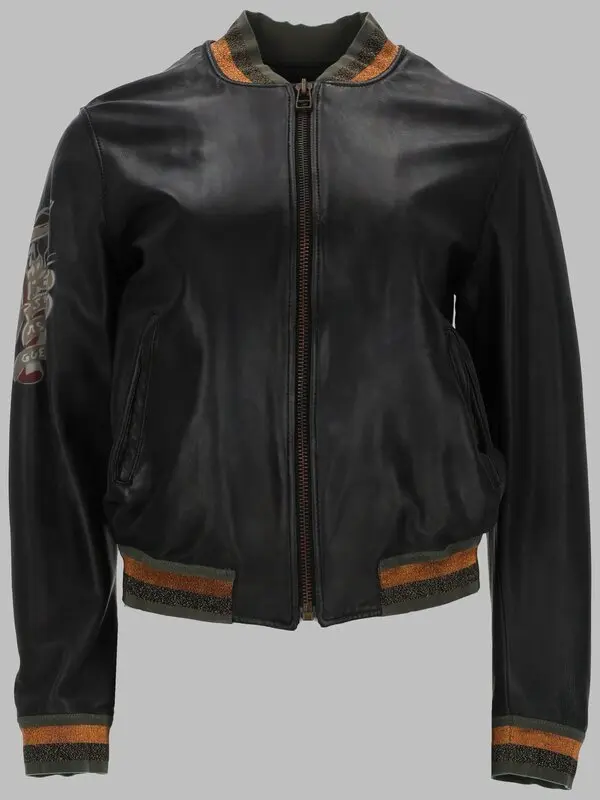 Mr & Mrs Italy Leather Bomber Jacket
