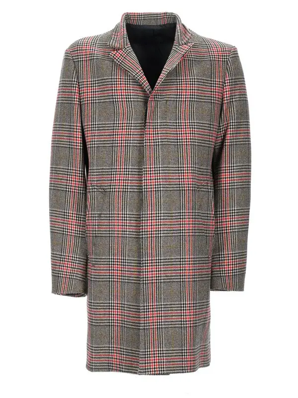 Brian Dales Wool Coat - Multicolour