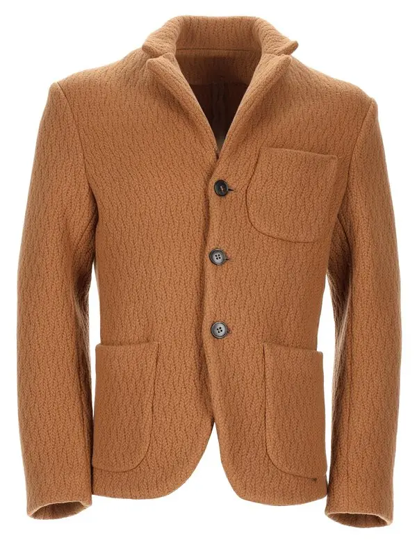 Brian Dales Wool And Cashmere Jacket Made In Italy - Brown