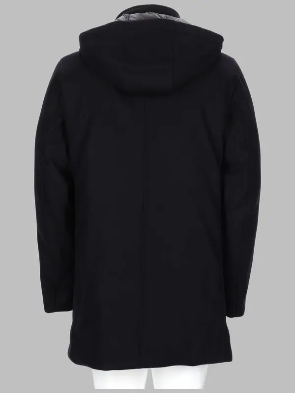 PALTO' Wool Coat With Hood
