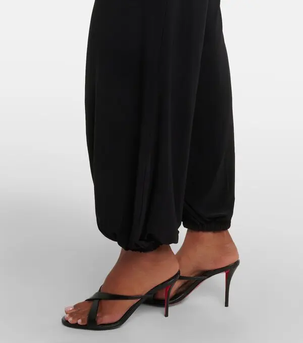 Norma Kamali Puff Jersey Sweatpants - Black