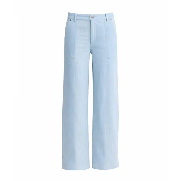 LUROQ LONDON Panelled Denim Trousers - Blue