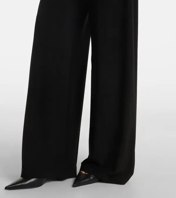 Norma Kamali Turtleneck Wide Leg Jumpsuit