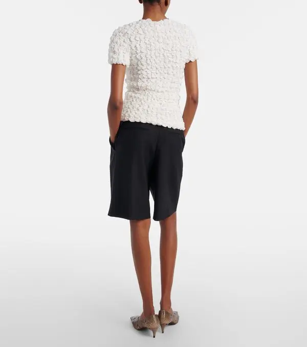 Khaite Auggie Virgin Wool Bermuda Shorts