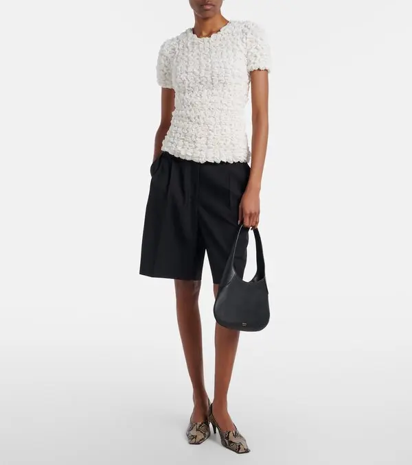 Khaite Auggie Virgin Wool Bermuda Shorts