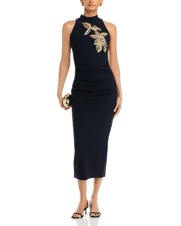 Chiara Boni La Petite Robe Embellished Midi Dress